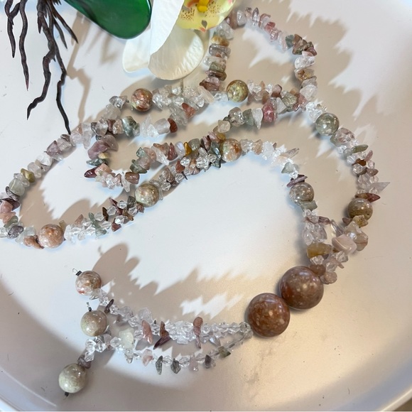 Handmade | Jewelry | Bloodstone Quartz Beaded Large Statement Necklace ...